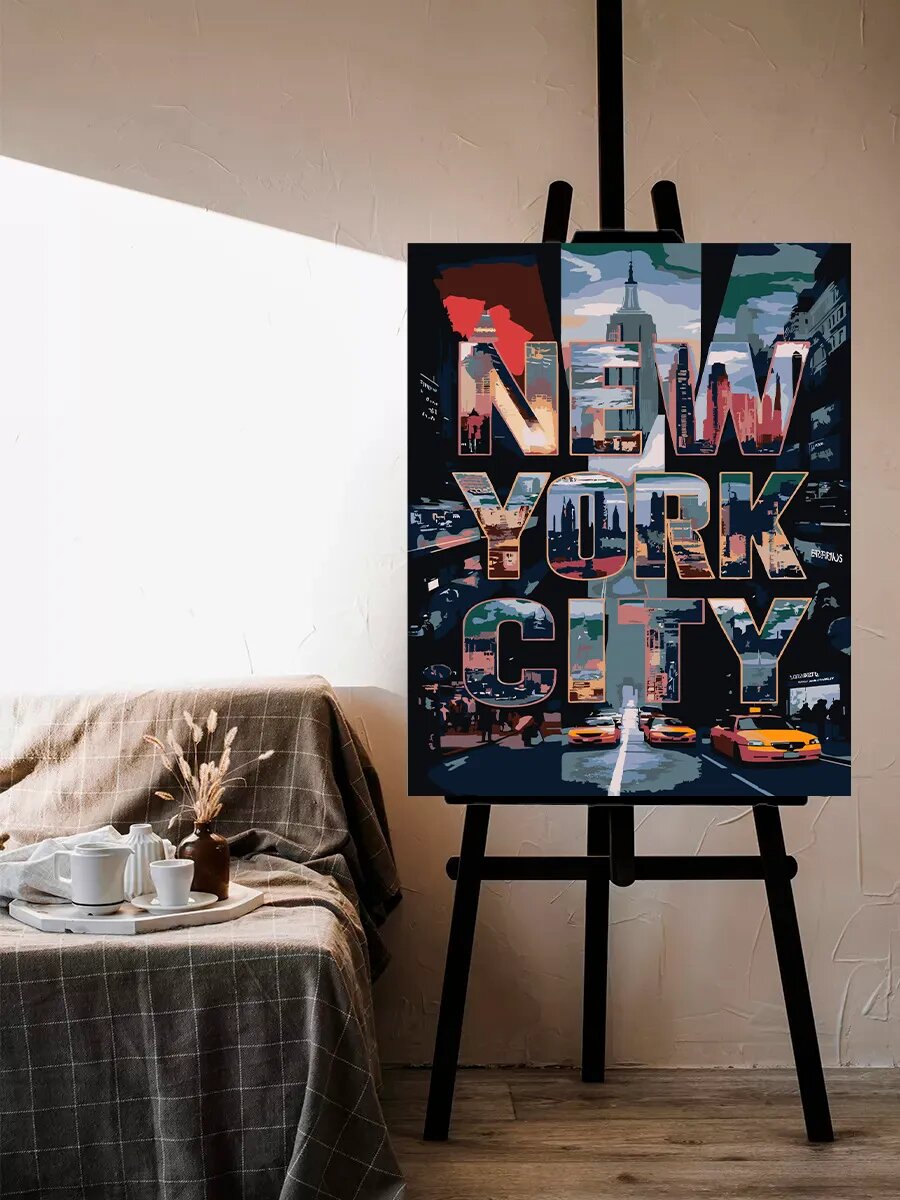 Картина по номерам Город New York City Skyline Нью Йорка