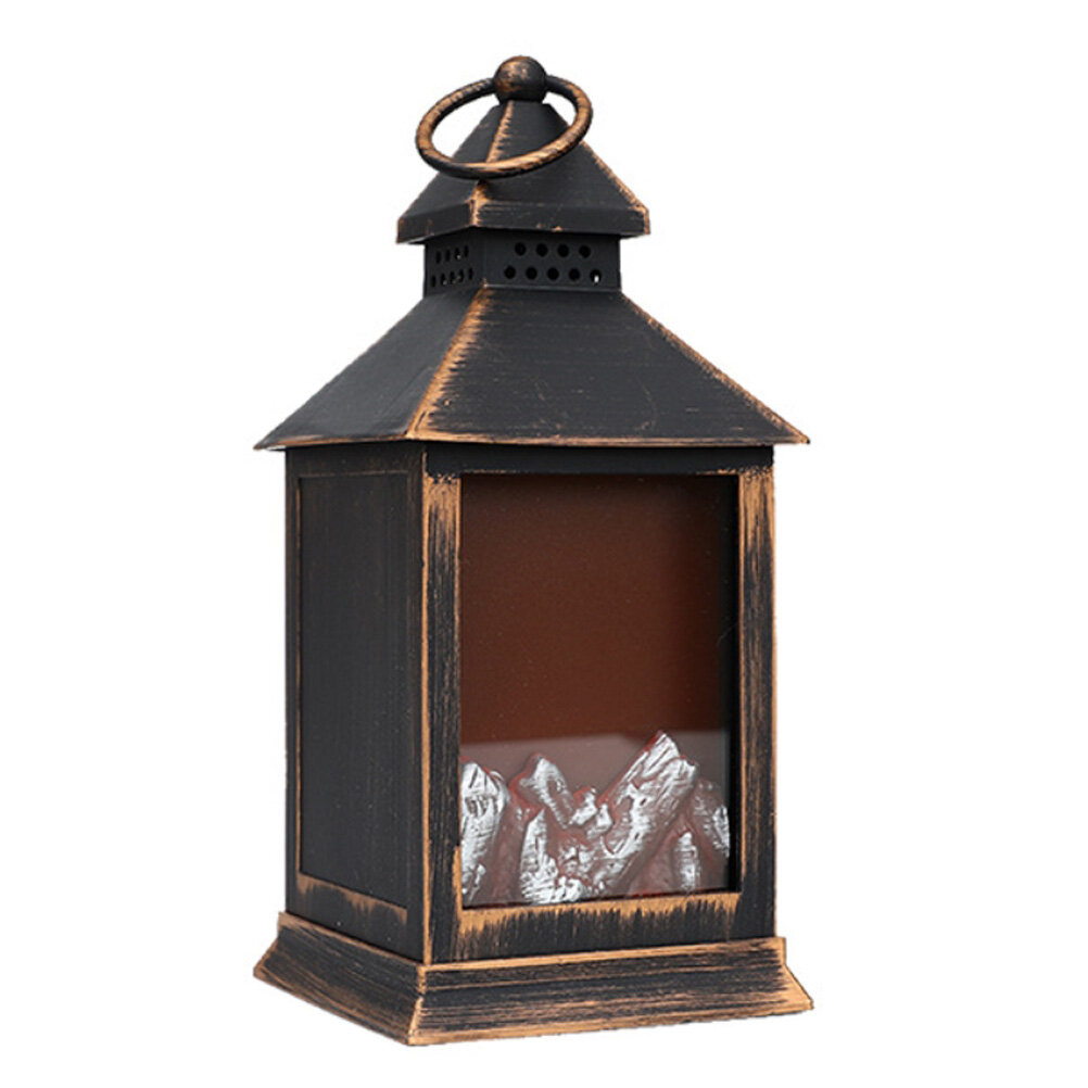 Каминный фонарь, многоцелевой рождественский камин, светодиодные бревна, камин с эффектом огня, настольная лампа для внутреннего или наружного использования