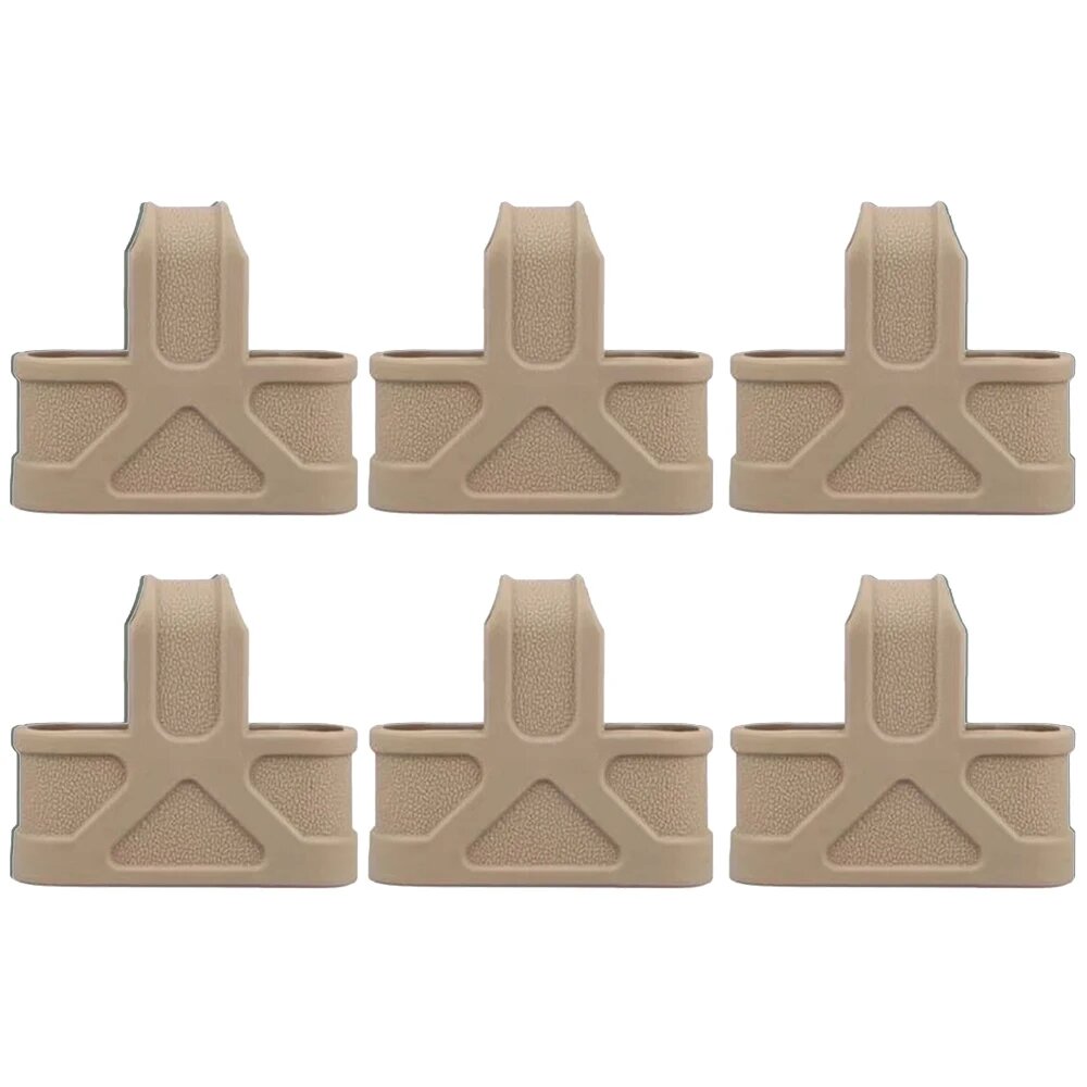 3/6 шт. Резиновая клетка Magazine Assist для .223 5,56 мм Бежевый, 6Pcs (Tan)