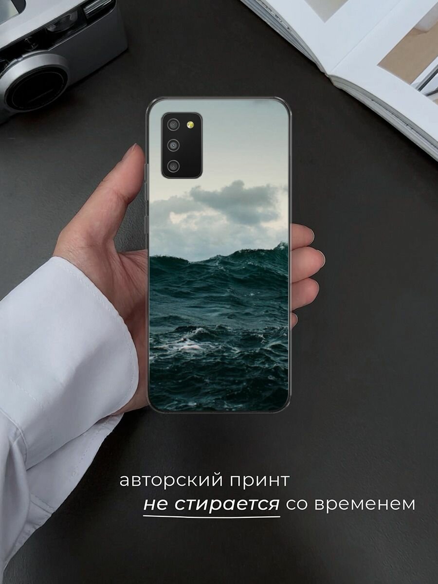 Чехол на Samsung Galaxy A02s / Самсунг Галакси A02s с принтом "Волны 11" — фото 1