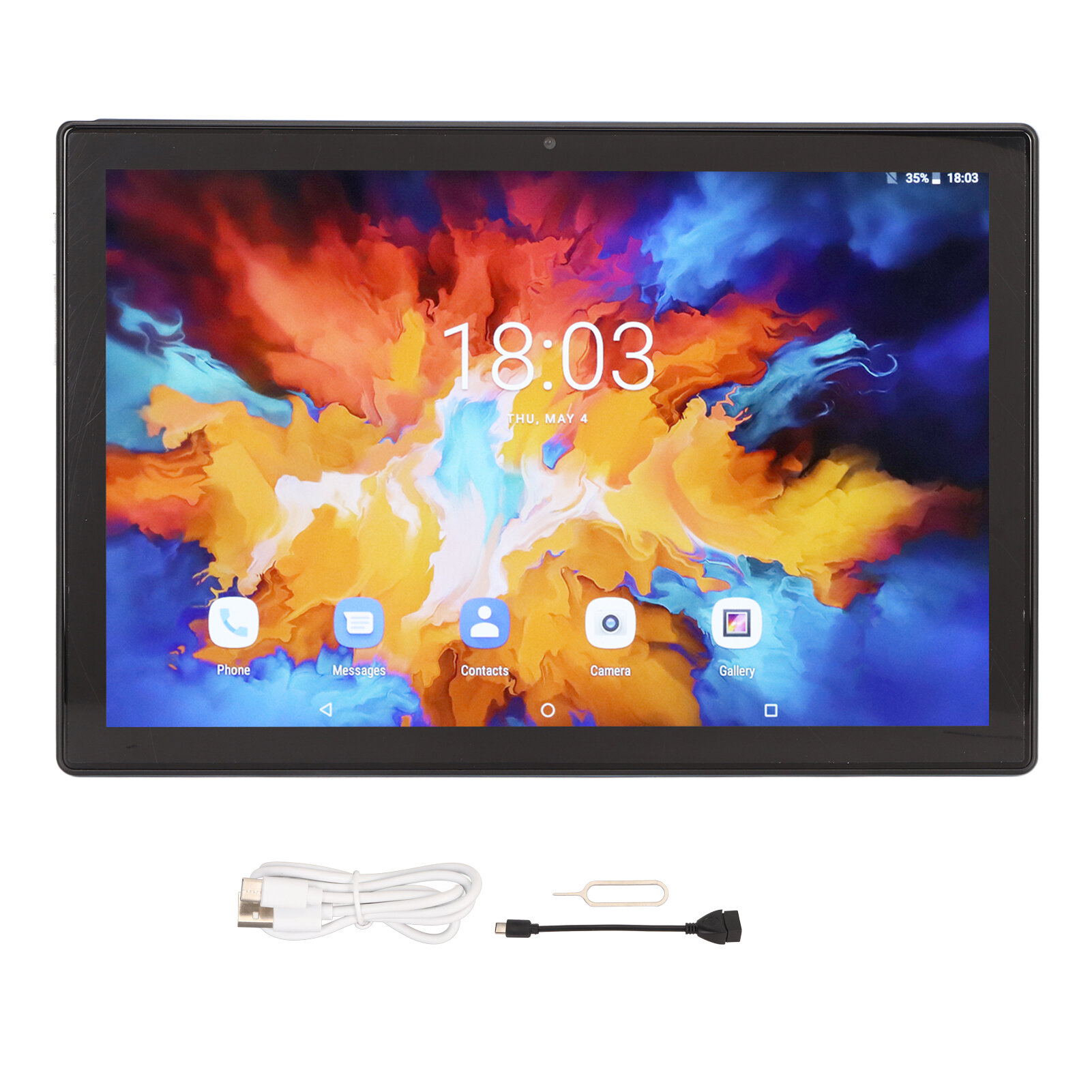 10,1-дюймовыйпланшет,12ГБОЗУ,256ГБПЗУ, восьмиядерныйпроцессор,8-мегапиксельнаяи20-мегапиксельнаякамеры,4GLTE,5GWi-Fi, аккумулятор8800мАч, офисноепитание,100-240В, фиолетоваявилкаевропейскогостандарта.