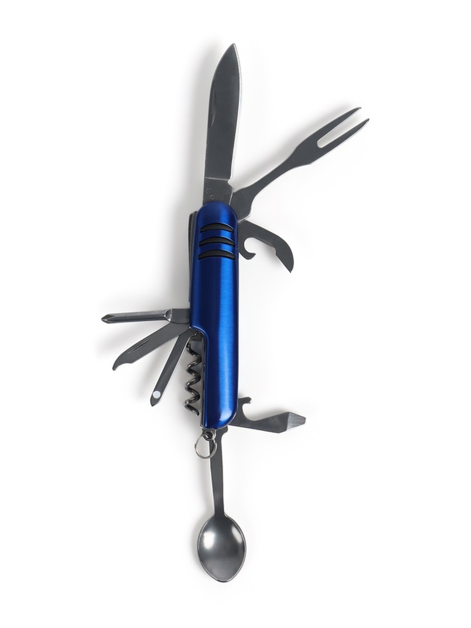 Нож Сима-ленд, швейцарский, 9 в 1, металл, цвет синий, вес 100 г