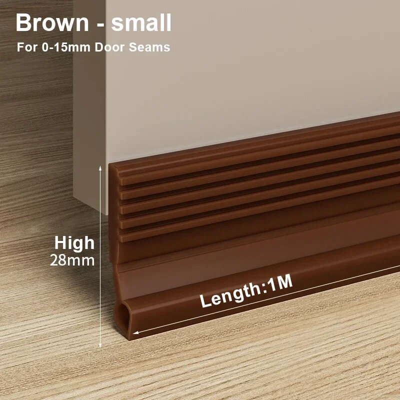 Уплотнитель для двери Brown-S, 1 м, 28 мм