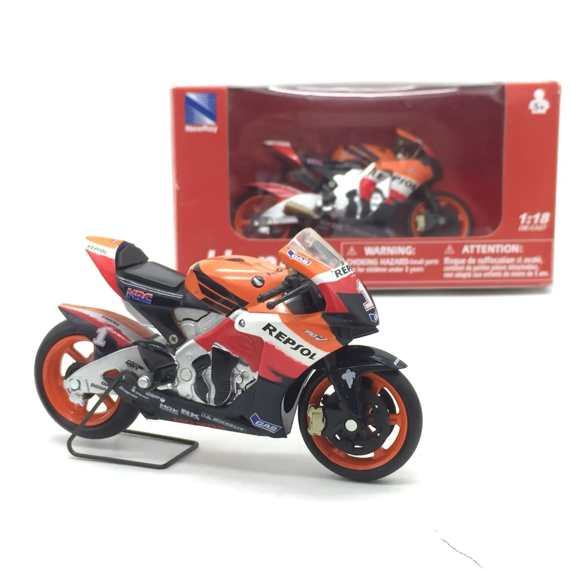WELLY Масштабная модель Honda Moto GP RC211V No.1, Темно-синий