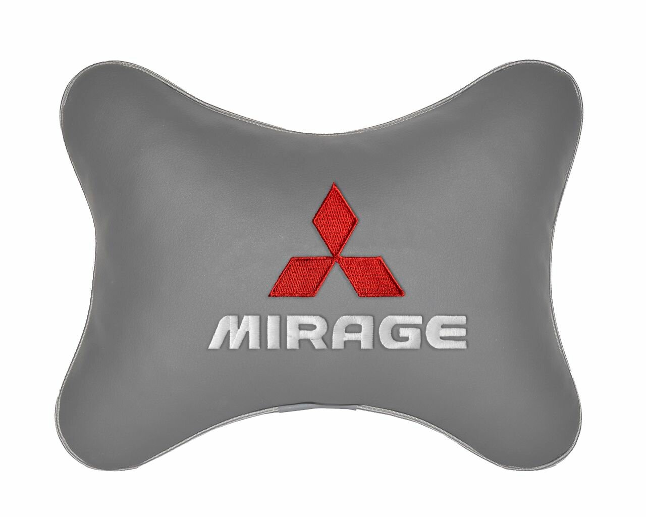 Подушка на подголовник серая экокожа MITSUBISHI Mirage