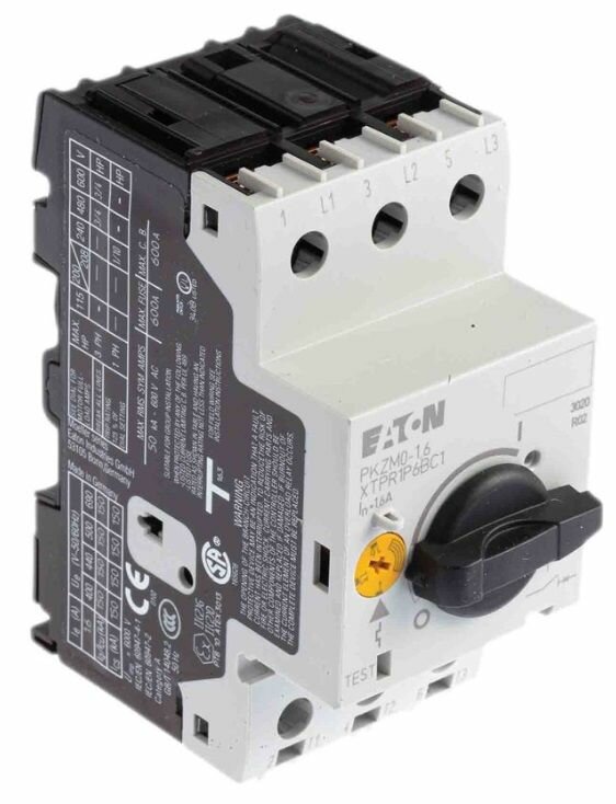 Автоматический выключатель защиты двигателя Eaton PKZM0-1,6 (тепловая защита 0.1,6A)