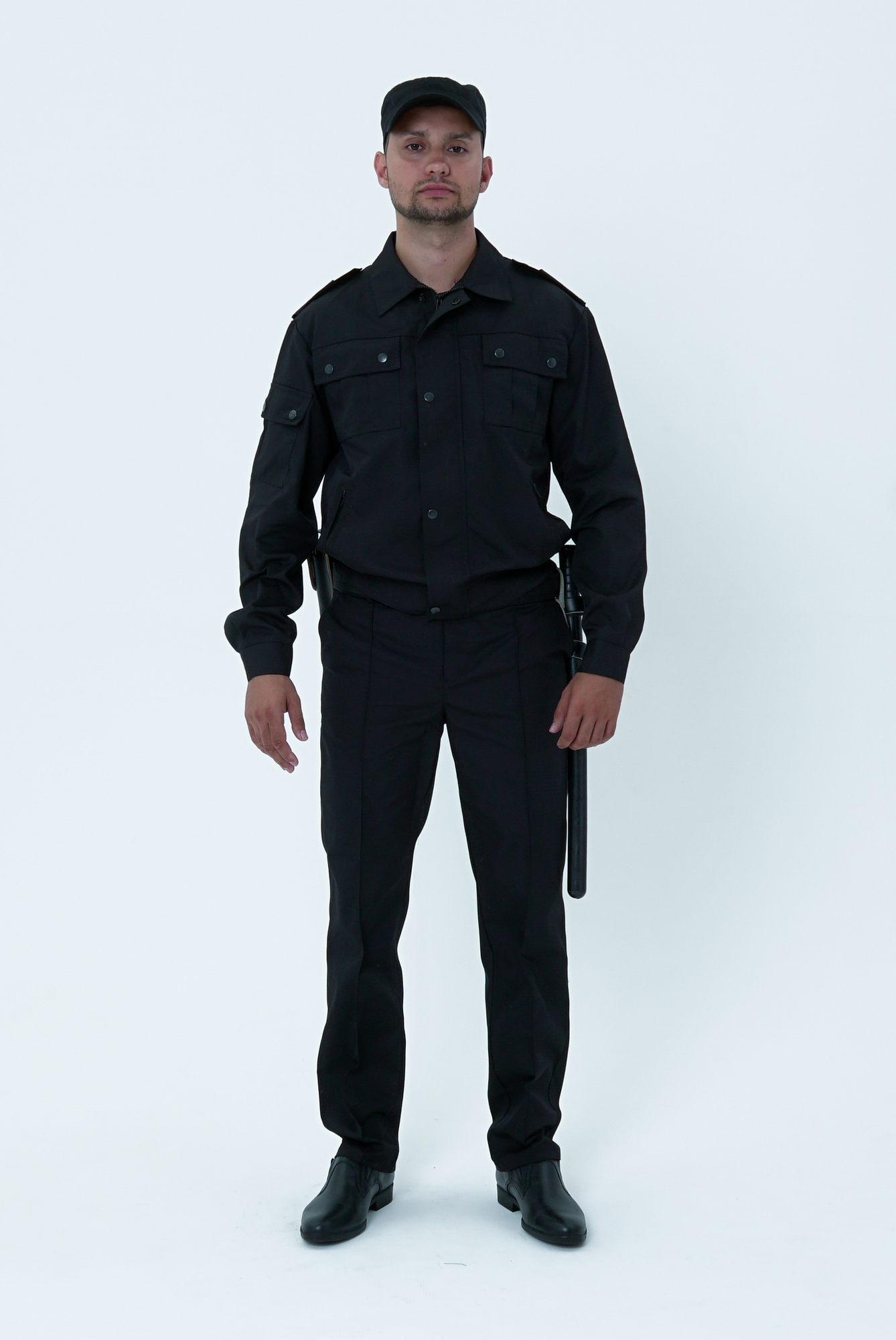 Костюм Охрана Витязь, летний, мужской, черный, полиэстер, хлопок