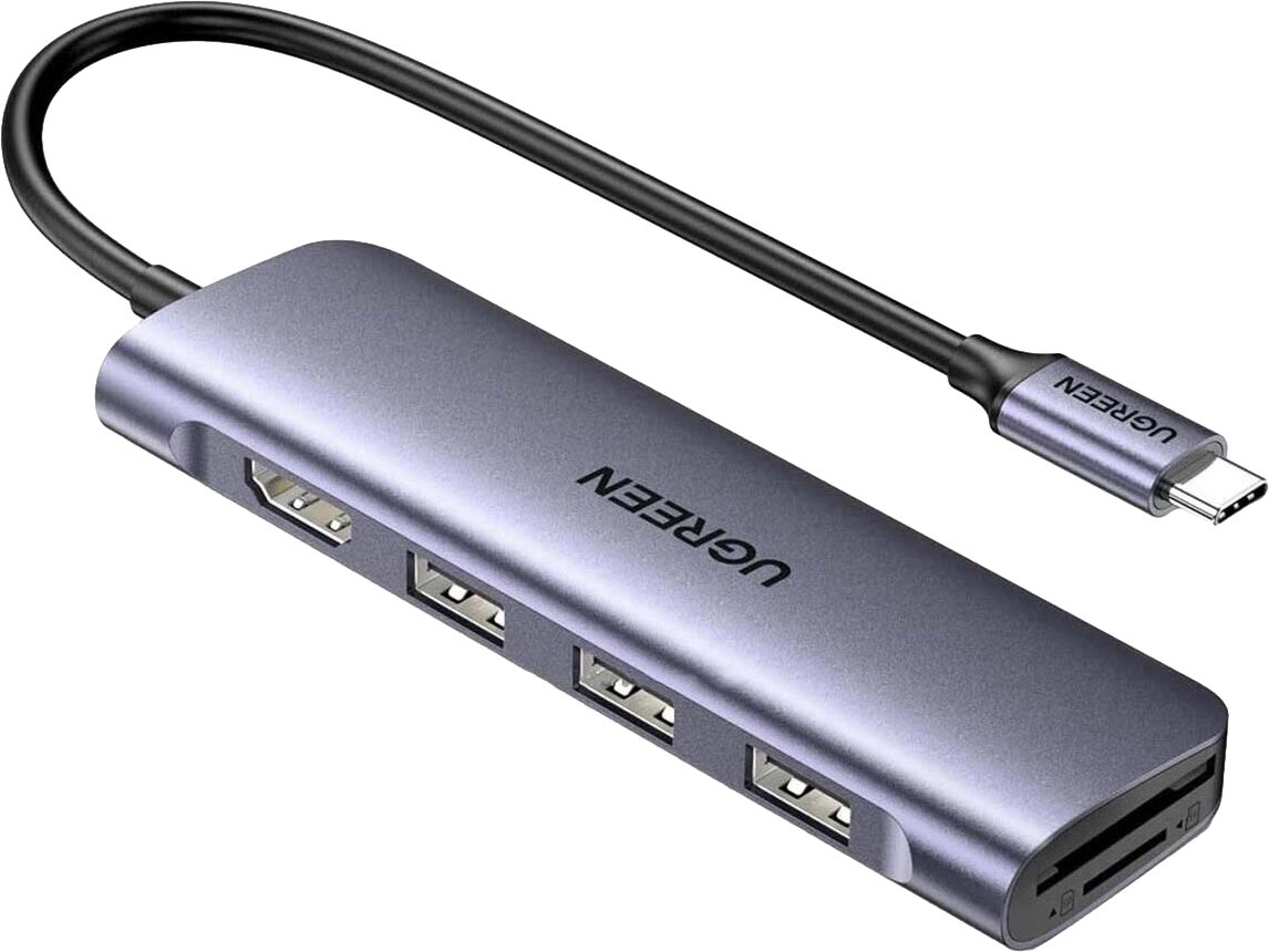 Конвертер Ugreen CM511 7-in-1 серый