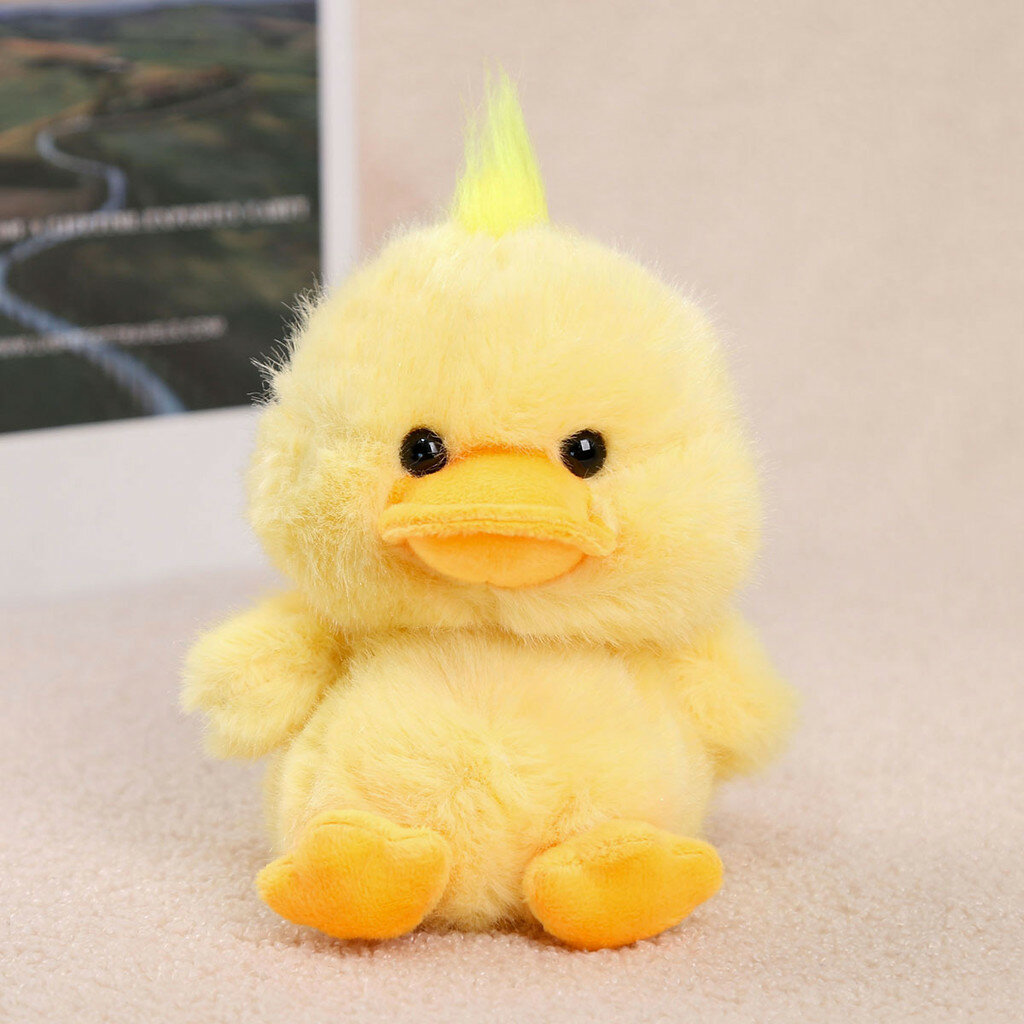 Игрушка мягкая животное для девочек с наполнителем из пп хлопка на день рождения утка