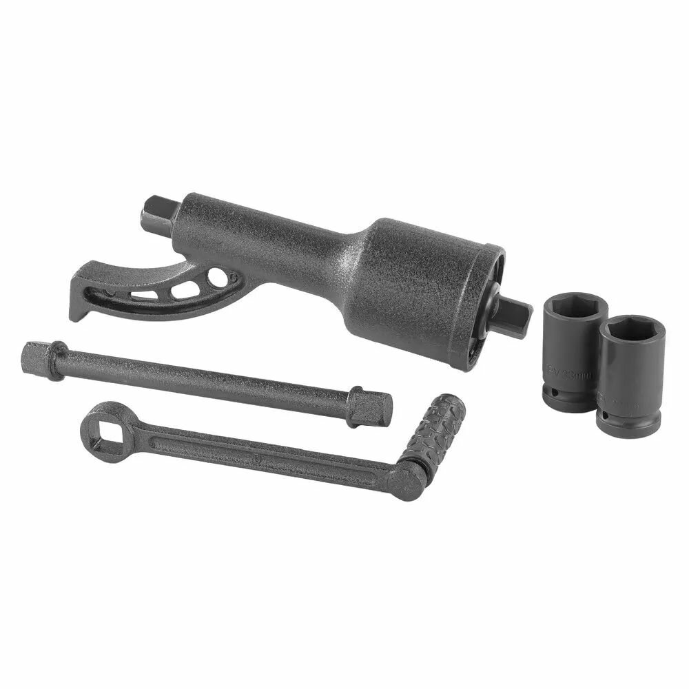 Гайковерт механический удлиненный с головками, мясорубка автомобильная, баллонный ключ с УКМ 1", 1:78 5800Nm R1050302 ARNEZI