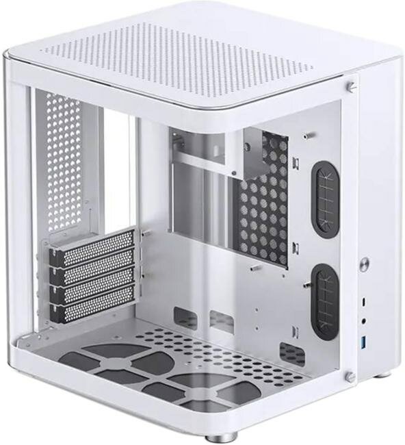 Корпус JONSBO TK-1 White без БП, mini-ITX, micro-ATX, белый