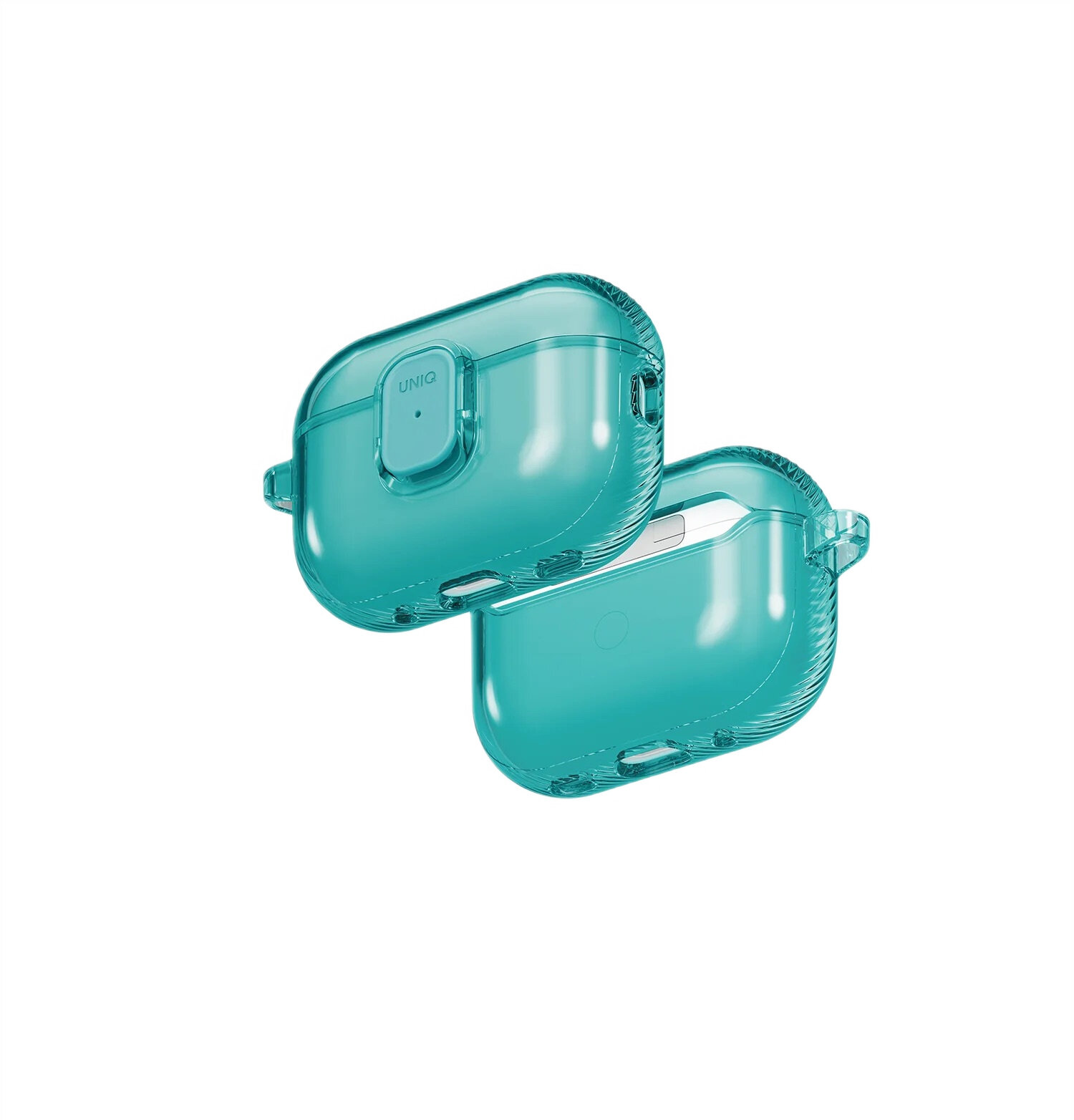 Защитный чехол Uniq для Airpods Pro 3 Glase PRO TPU Lock case Teal