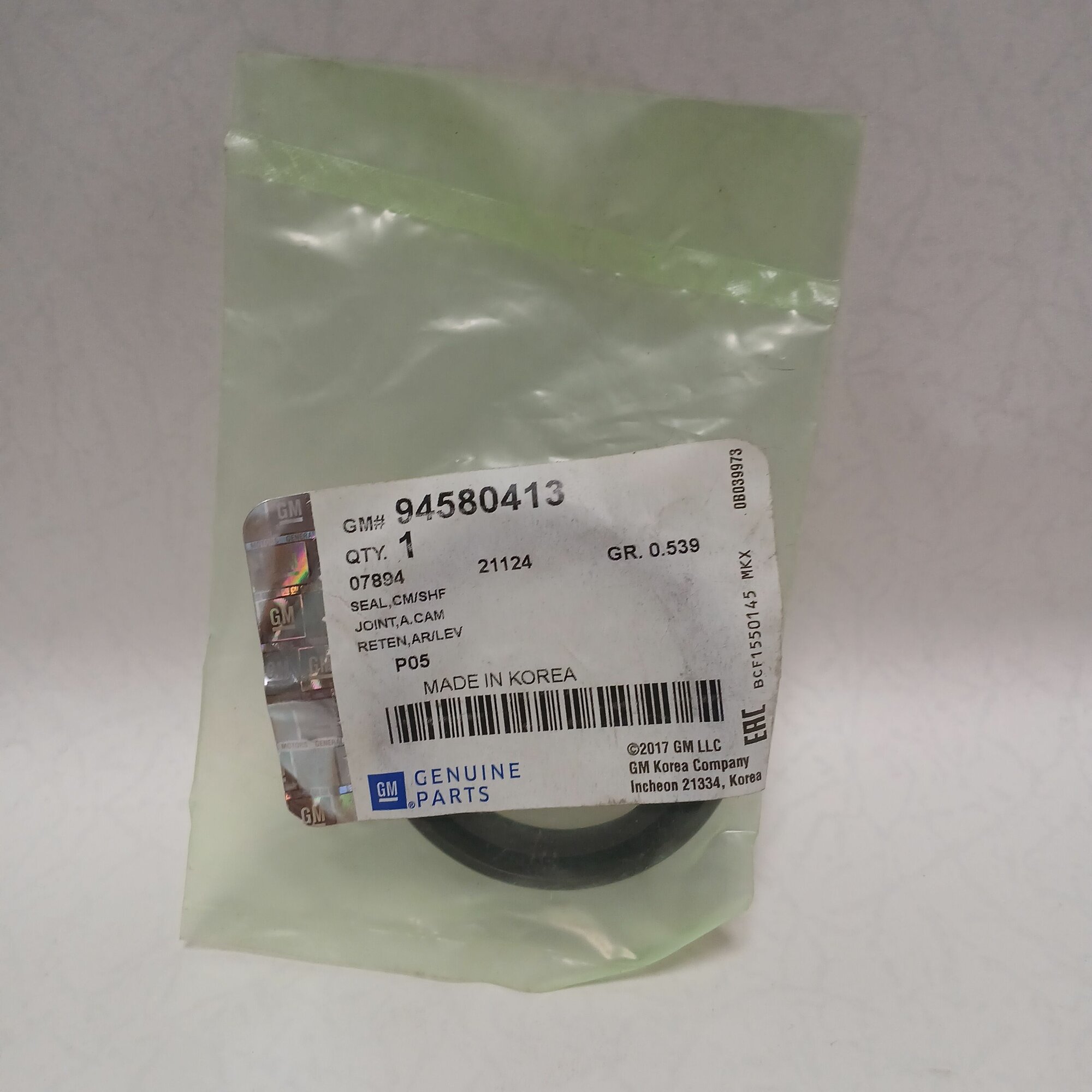 Сальник распредвала General Motors 94580413