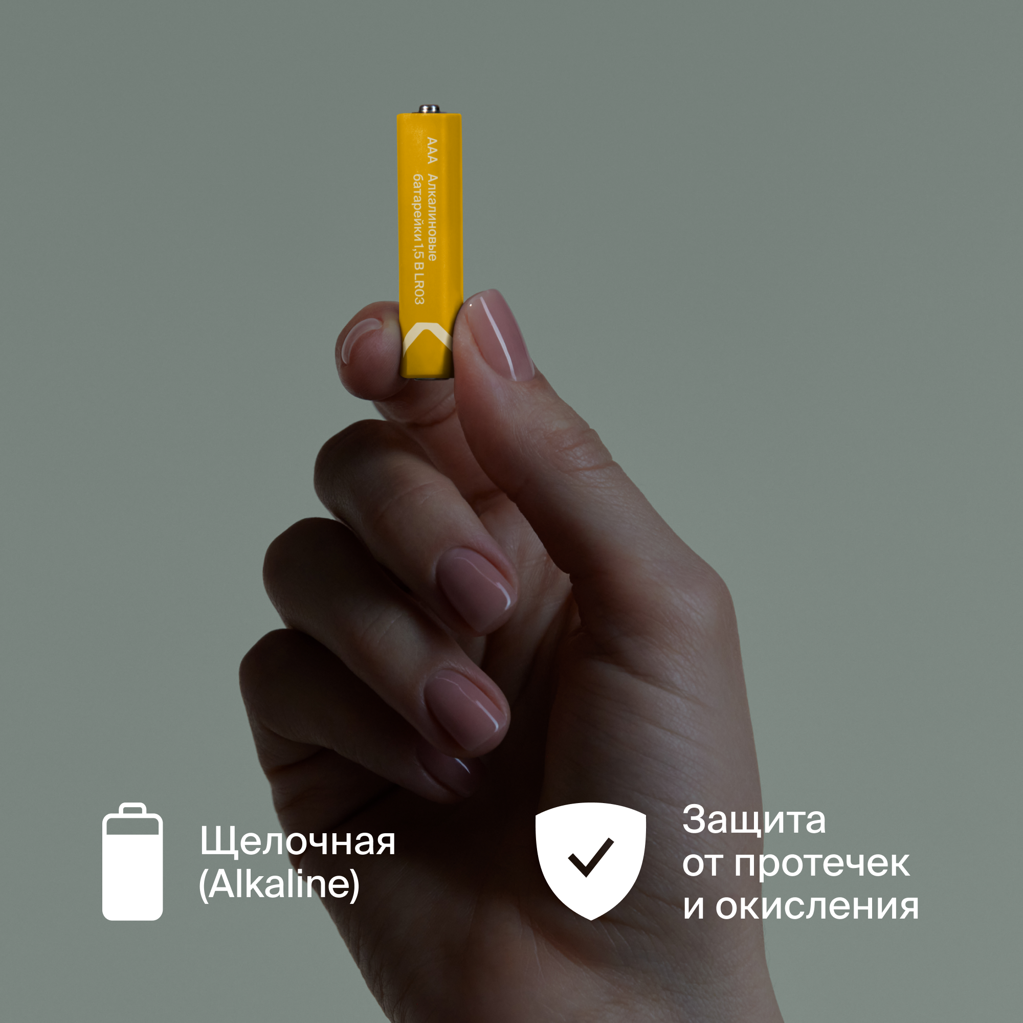 Батарейки Commo EveryDay AAA, алкалиновые, 6 штук, блистер, серый цвет