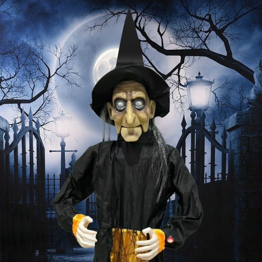 Эксклюзивная светящаяся ведьма UPCLOUD с аксессуарами для хоррора к Хэллоуину