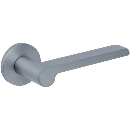 Bussare Ручка дверная межкомнатная CANTO на круглом основании CENTRO A-11-50 M.CHROME (матовый хром)