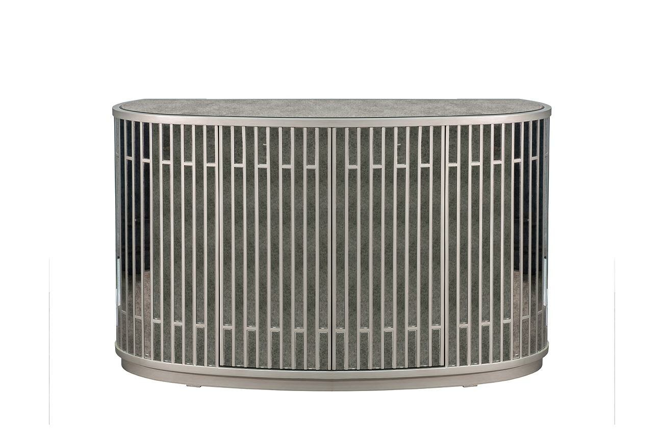 Мебель Garda Decor KFG040 Комод зеркальный двухдверный 152*51*92см арт. KFG040