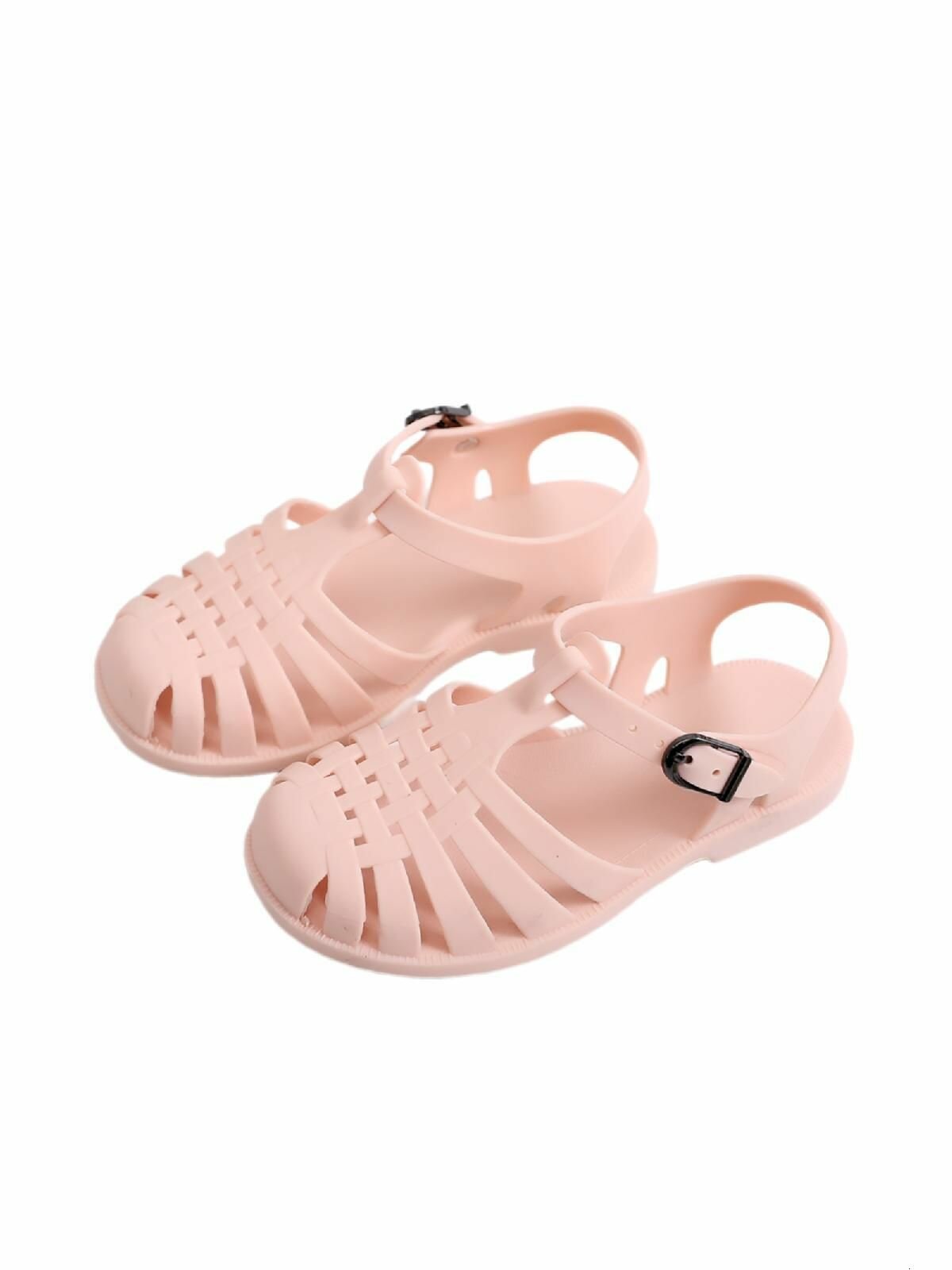 Пара детских полых римских сандалий Baotou- цвет корня лотоса-35 м