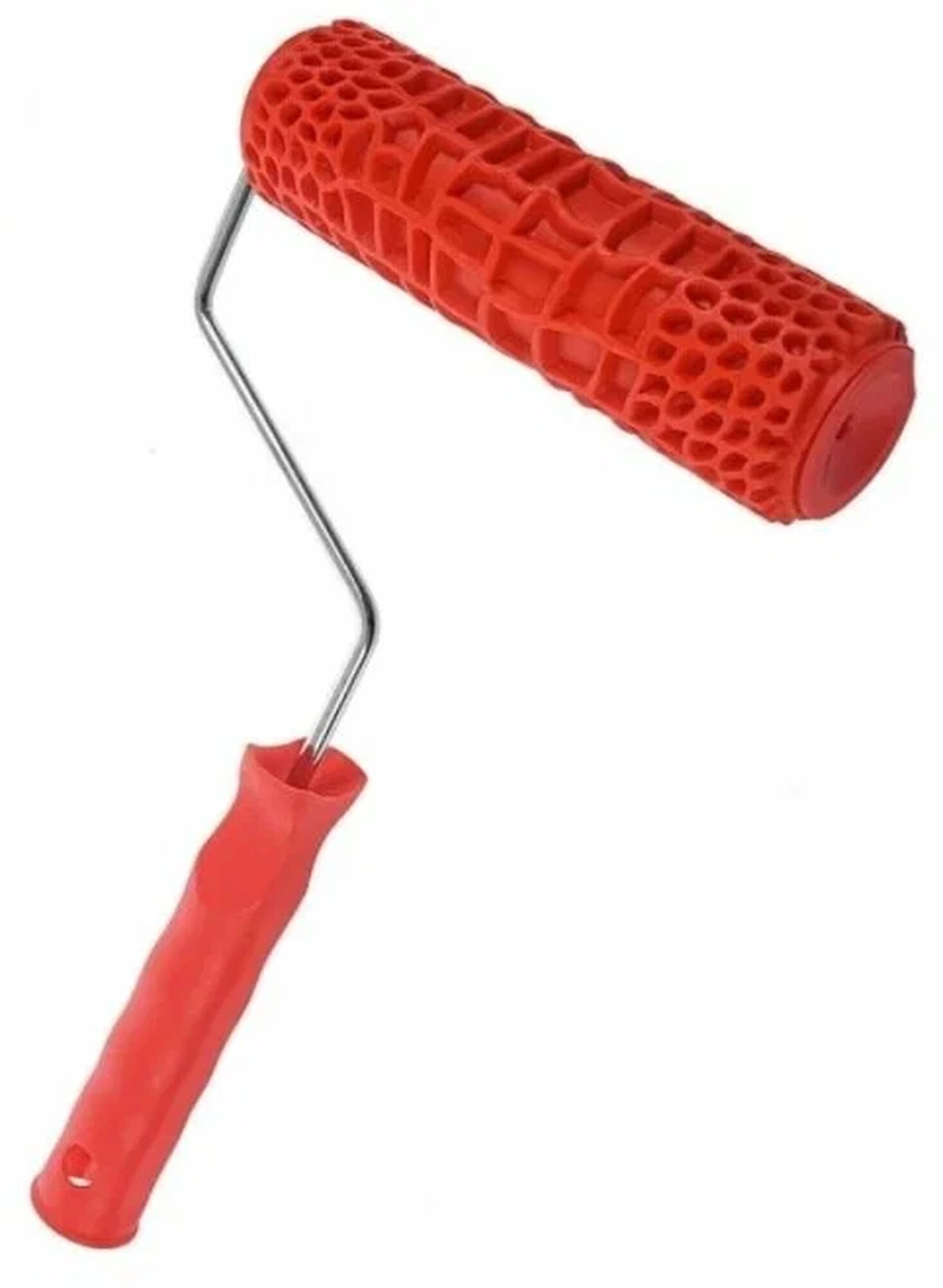 Валик GSB фактурный 180 мм, с эффектом Кожа крокодила, цвет красный