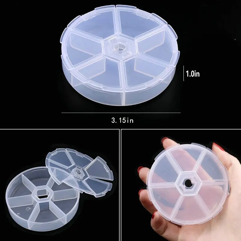 Органайзер для бисера QIAO 3.15x3.15x1.0in
