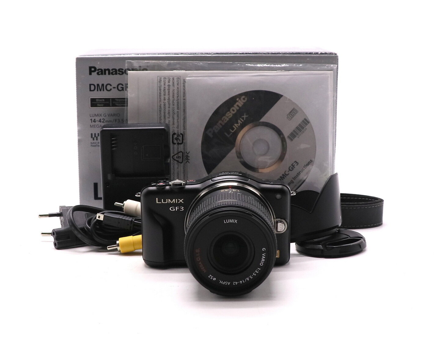 Panasonic Lumix DMC-GF3K kit в упаковке (пробег 8745 кадров)
