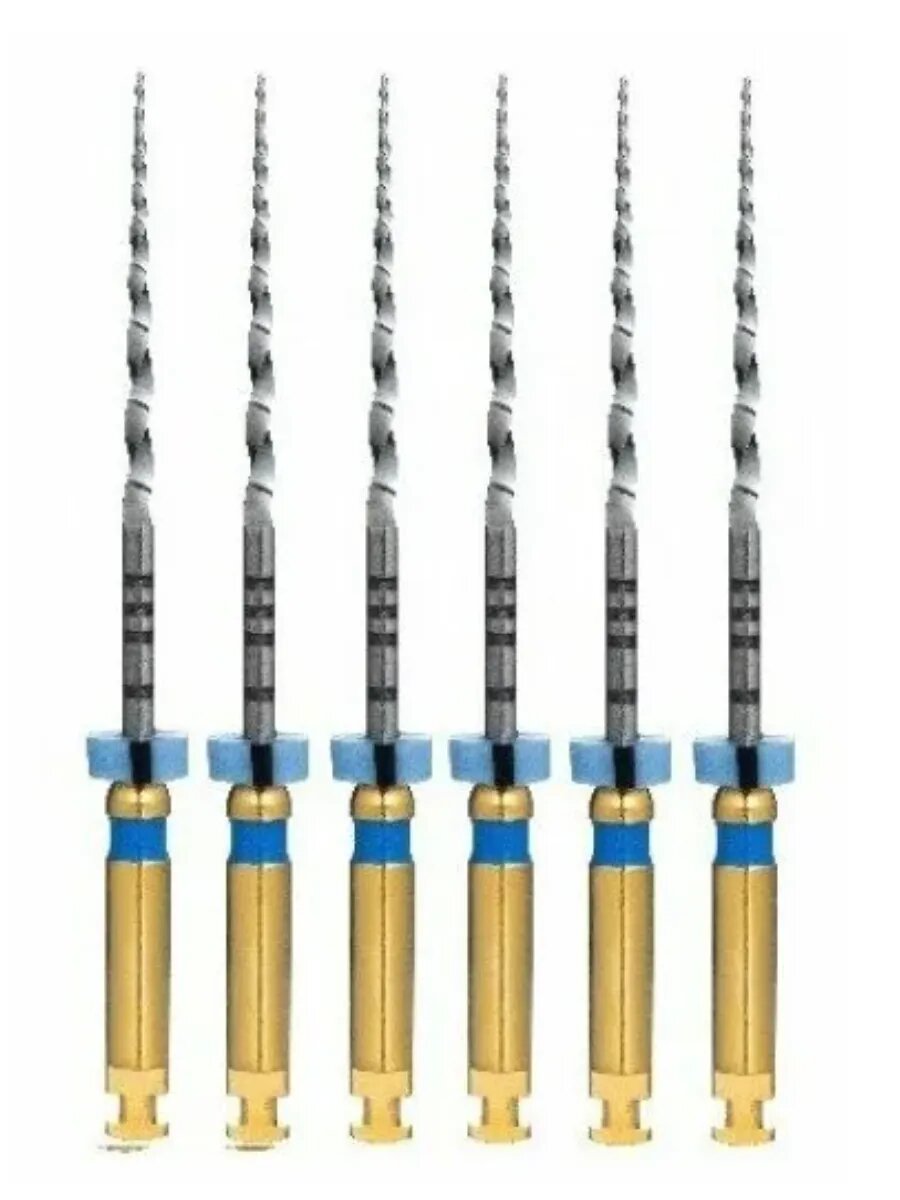 ProTaper Next X5/25 мм, 3 шт. - машинный файл NiTi, синие