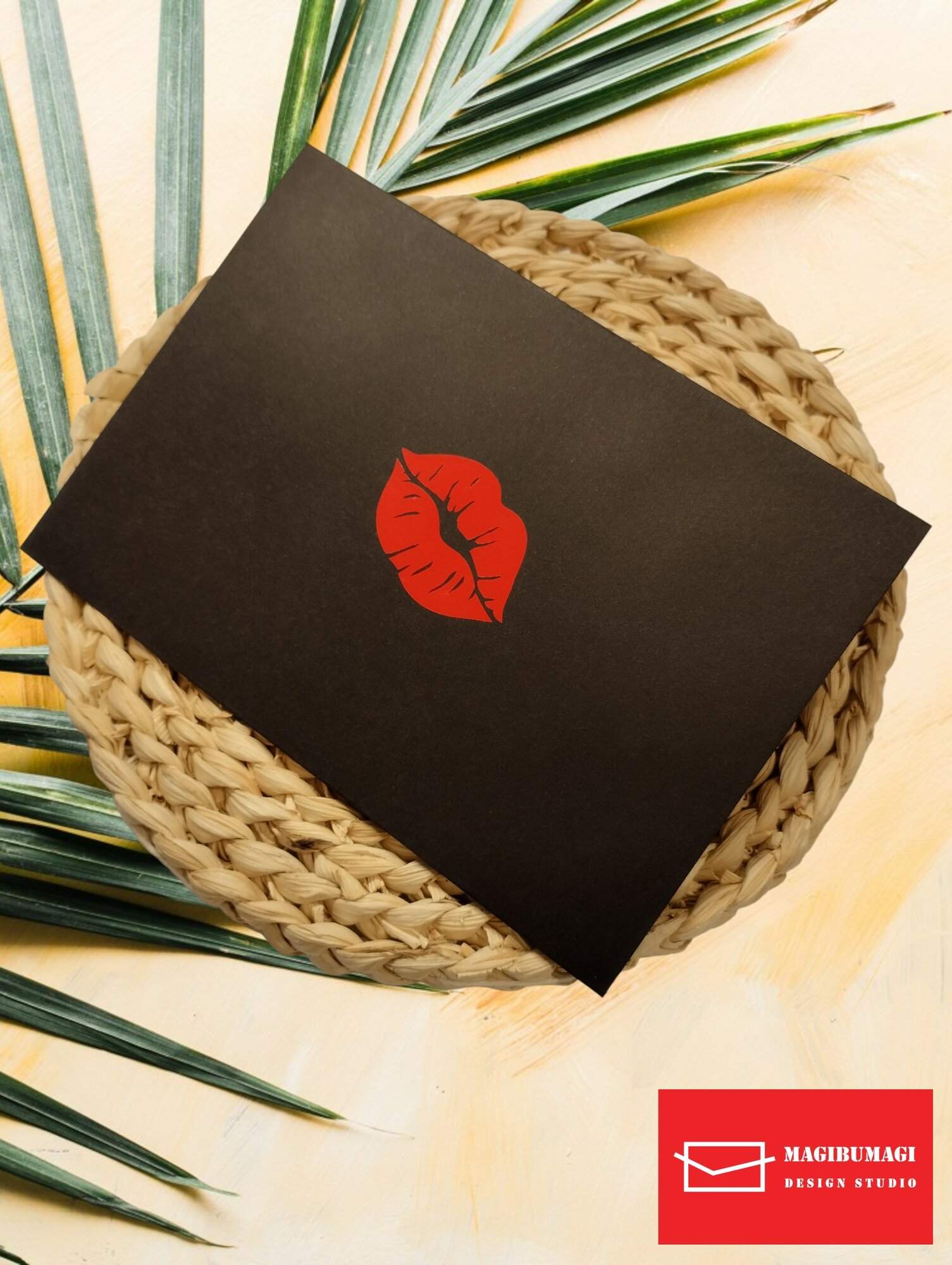 Конверт для денег, открыток и сертификатов, со стрип лентой, формат С6, чёрный