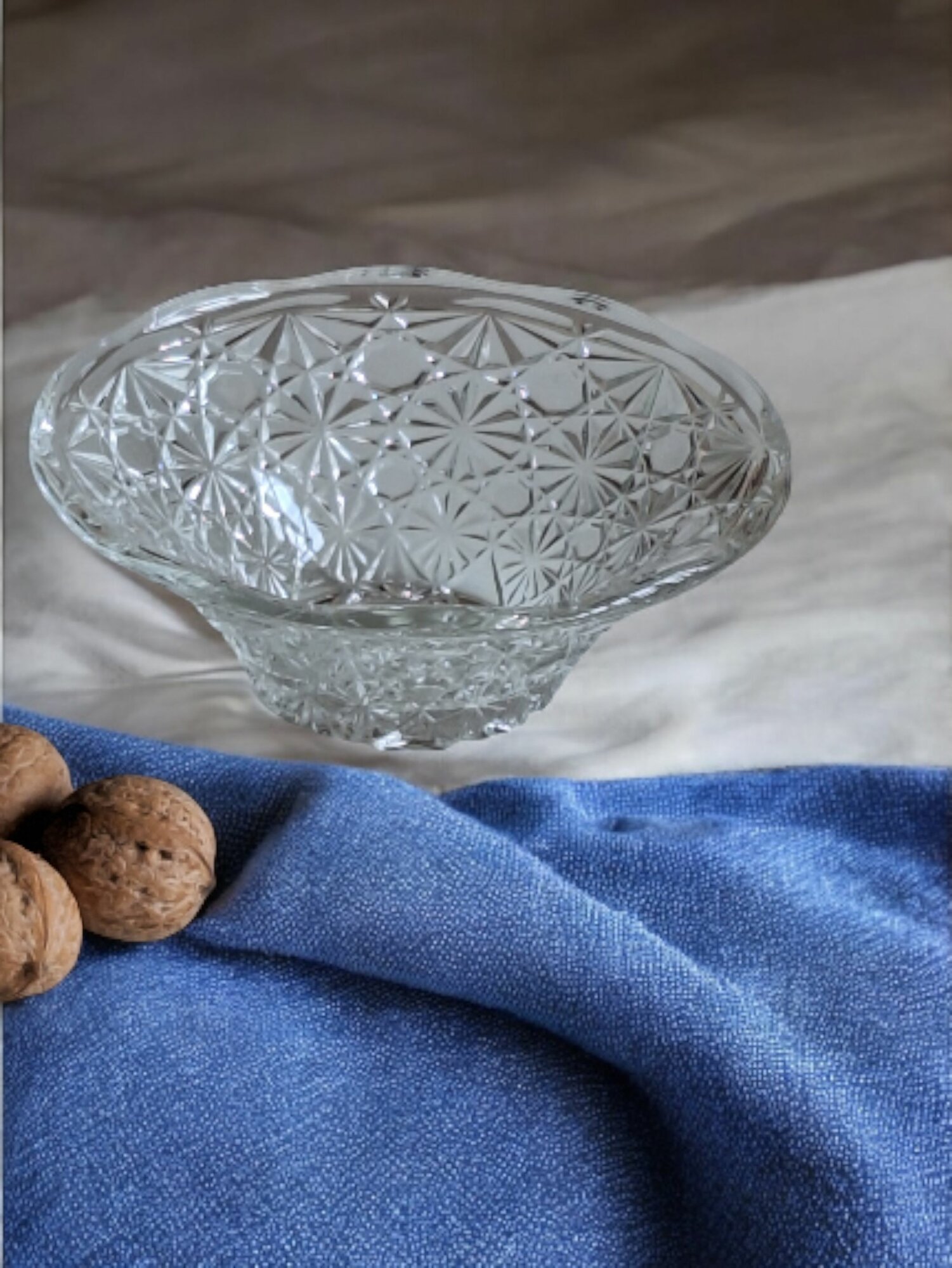 Конфетница антикварная, ваза для фруктов и конфет, винтажный салатник LE Smith Франция 15 см.