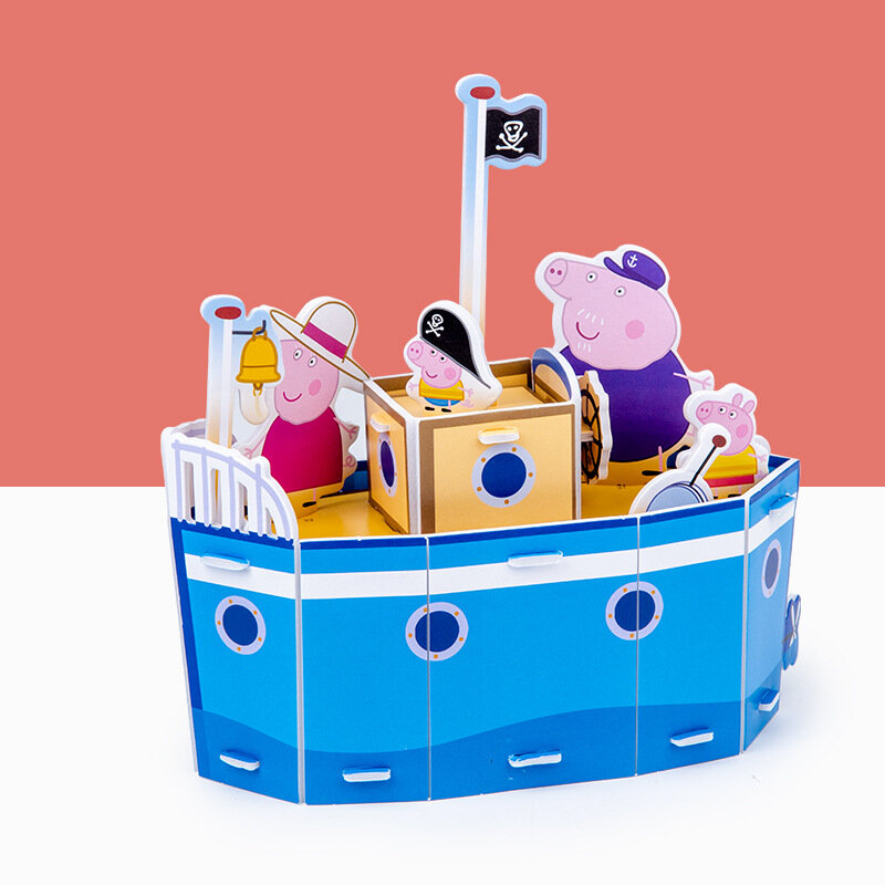 Набор 3D пазла Пеппа Свинка: Корабль - DIY модель судна для детей, обучающая игрушка для сборки
