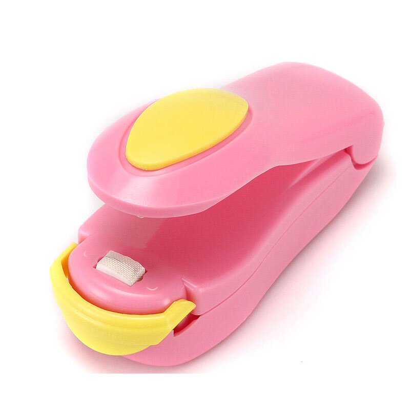 Мешок для хранения продуктов кухонный инструмент герметизатор домашняя упаковка портативный вакуумный мини-запайщик розовый