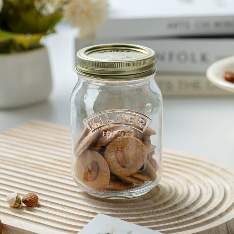 Стеклянная банка Kilner с вращающейся крышкой, 500 мл герметичный контейнер для закусок и кофе