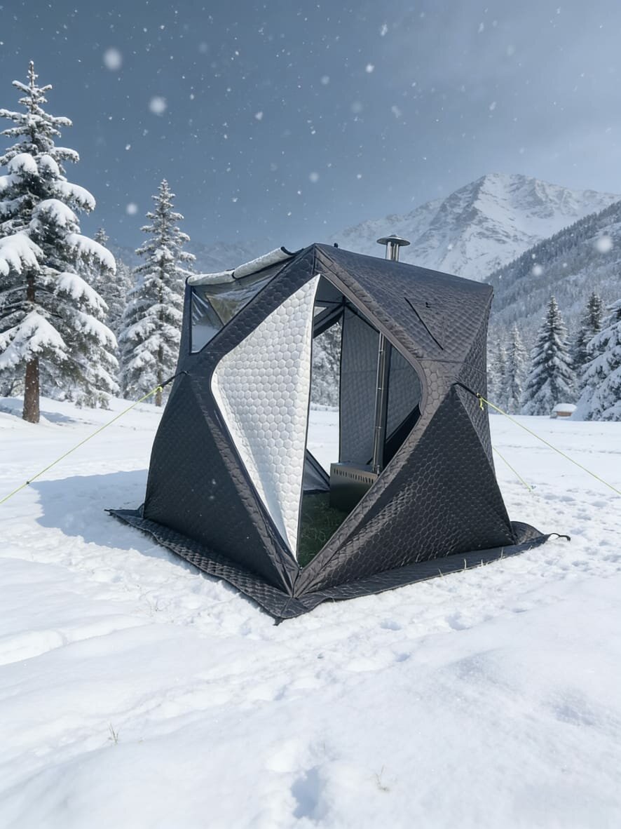 Зимняя палатка для рыбалки, мобильная баня Terbo & Mir-2015: Тепло и комфорт в любую погоду