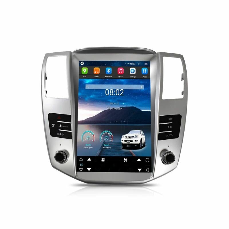 Штатное головное устройство Lexus RX 300 330 350 400h 2003-2009 (BSJ) (Tesla style) 9.7 дюймов на Android 4G SIM DSP QLed