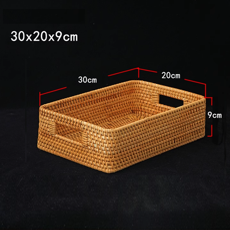 Ручная работа, натуральная лоза, корзина 30x20x9 см с ручкой для стола