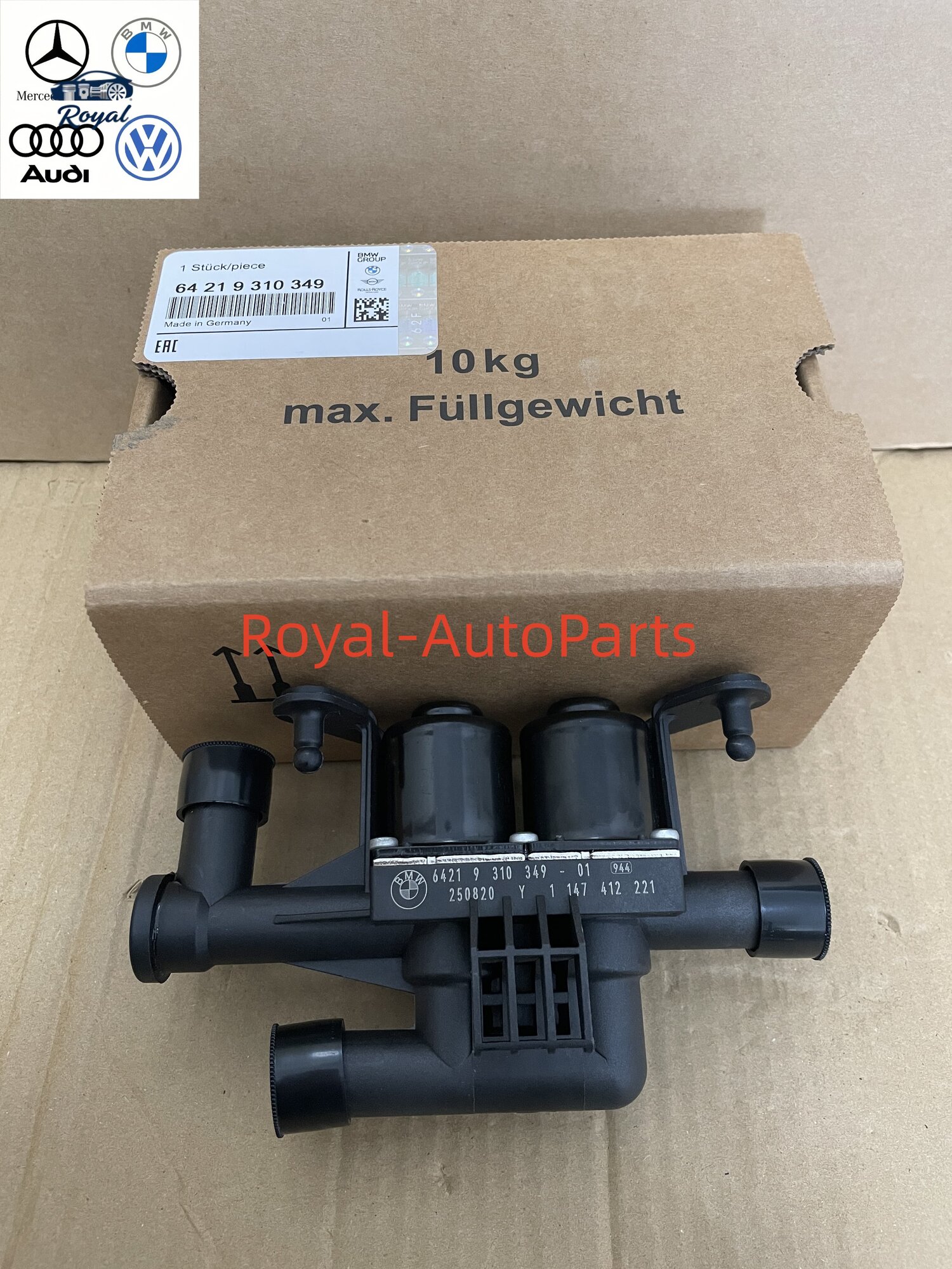 Кран отопителя BMW 64219310349 | Оригинал | Для F30 F10 F25 F15 F16 | С доставкой сегодня