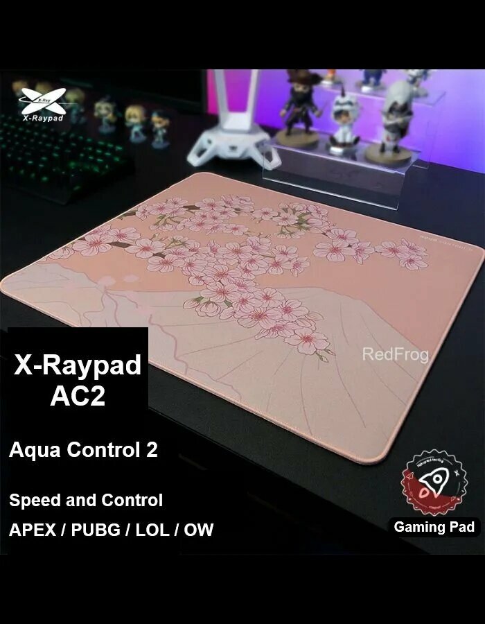 X-raypad Коврик для мыши, L, розовый, светло-розовый