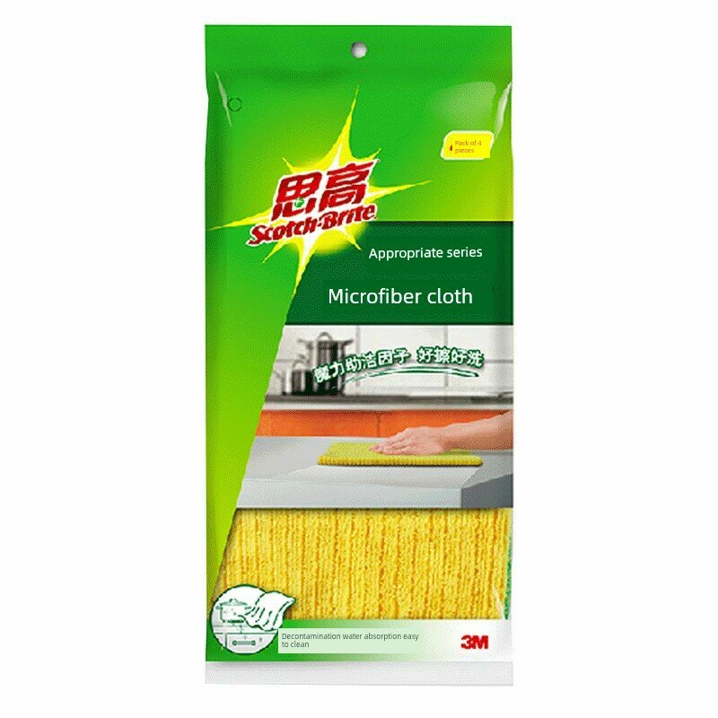 Салфетка для уборки 3M Scotch-Brite из микрофибры, кухонная салфетка для мытья посуды, впитывающее полотенце для уборки