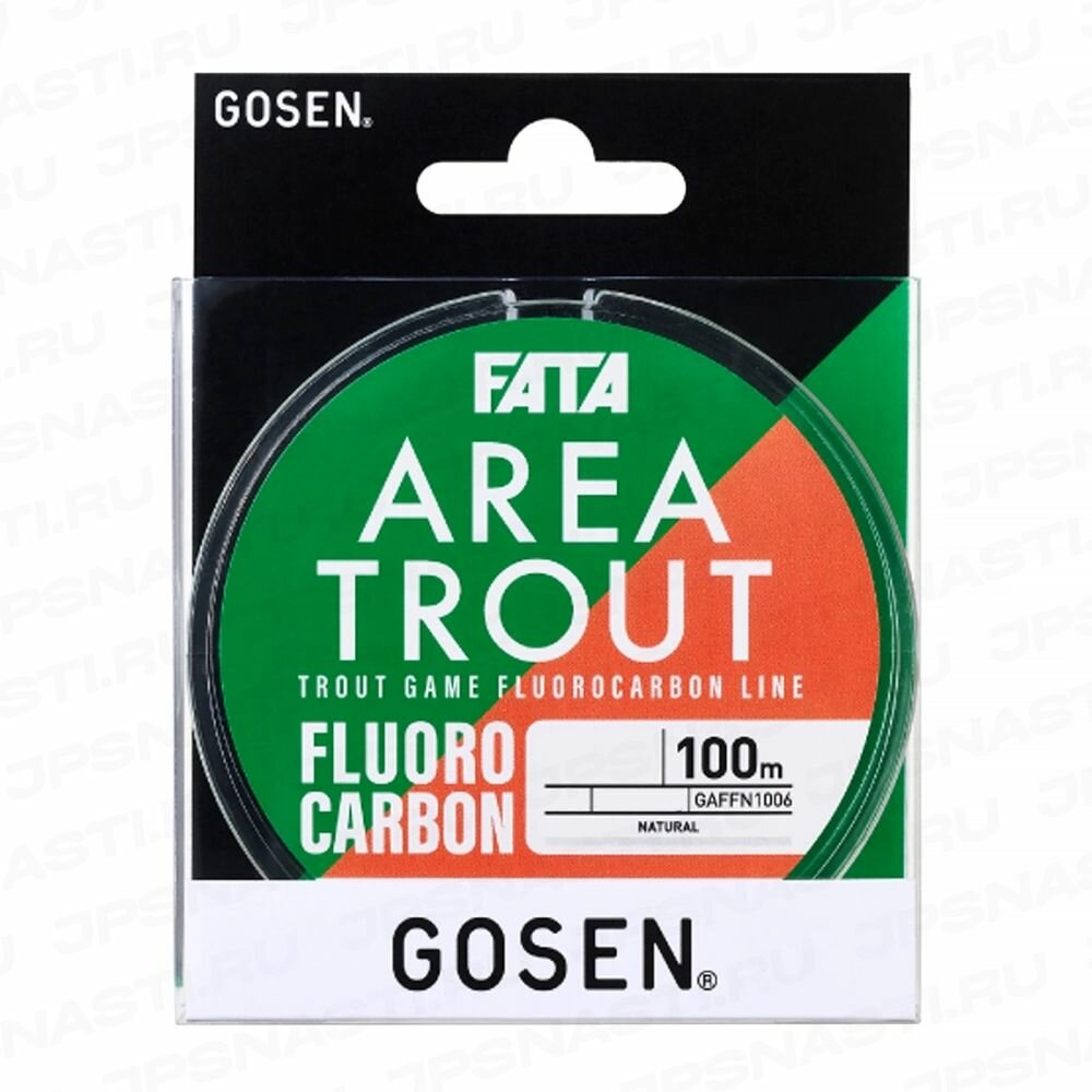 Флюорокарбон Gosen Fata Area Trout Fluoro, #0.35 (1.9lb), 100 м, прозрачный