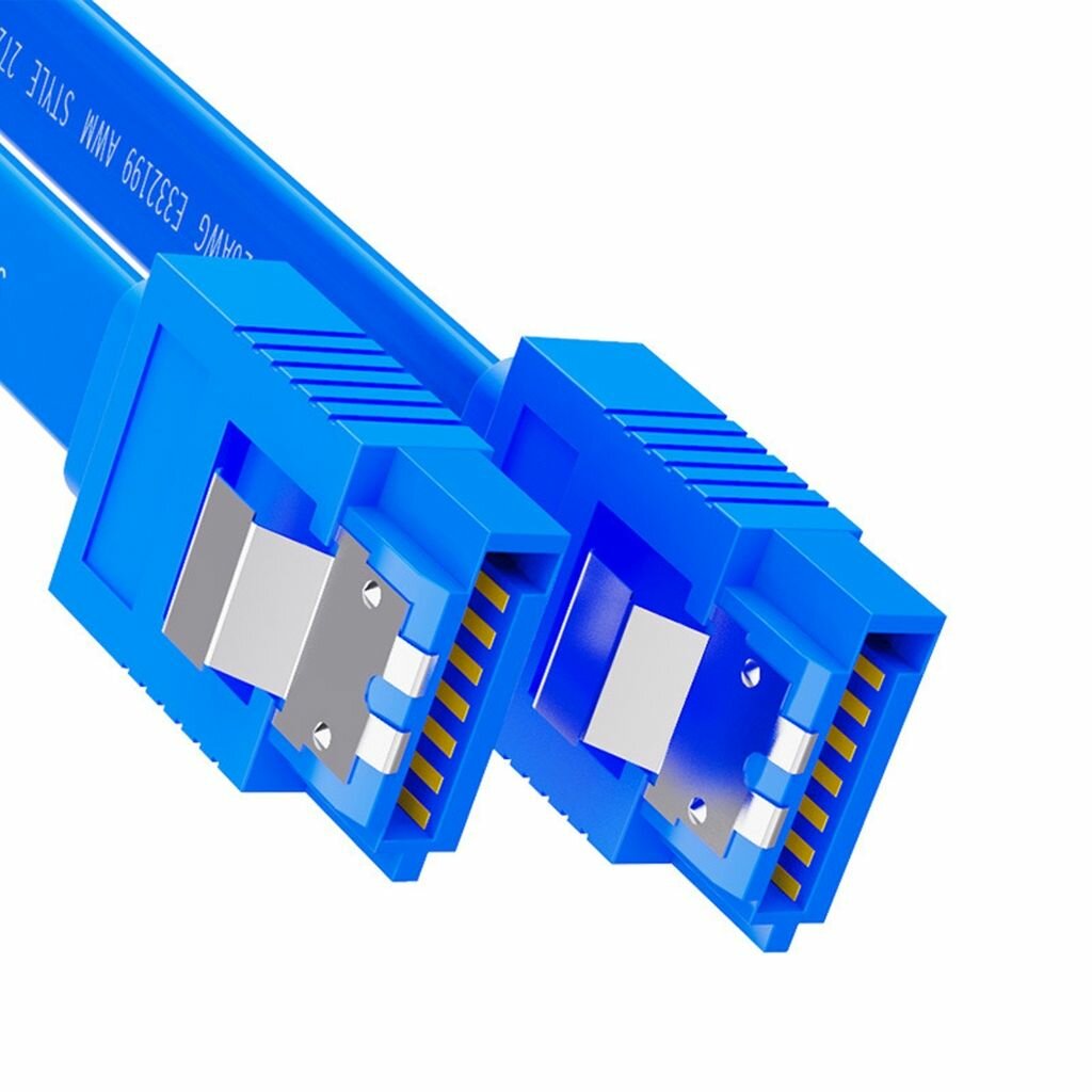 Высокоскоростной кабель для передачи данных SATA3.0, преобразования данных-синий прямой