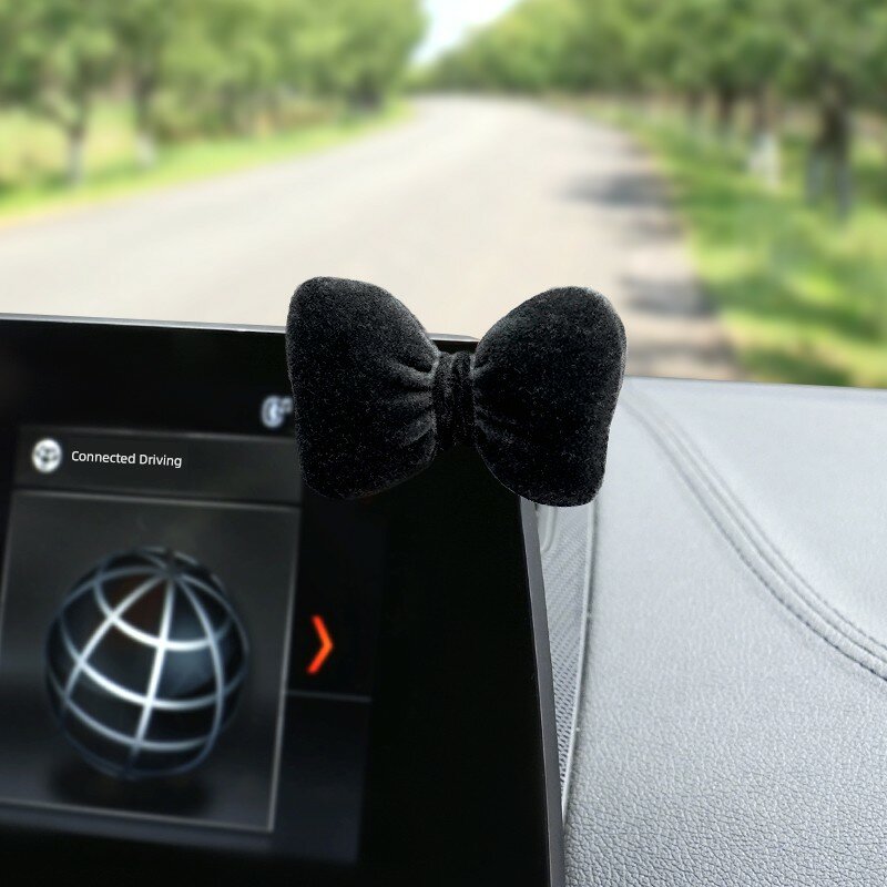 Клеящаяся бархатная черная бабочка автомобильная панель декоративная наклейка, 1 шт
