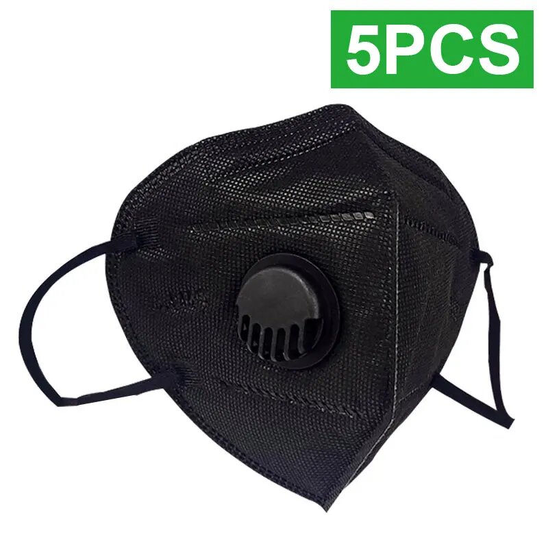 Маски KN95 Дышащая маска для лица Фильтрация гриппа Колпачки для рта Маски FFP2 Маска для рта Тканевые пылезащитные маски KN95Masks