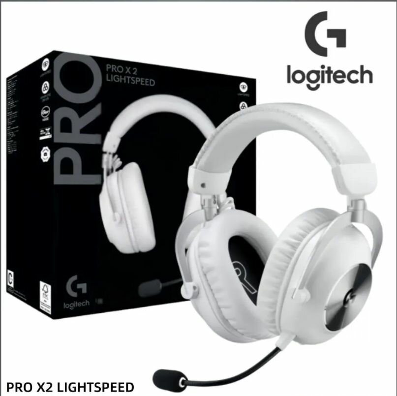 Игровые наушники Logitech G PRO X 2 Wireless White-ZKD-CJ0811