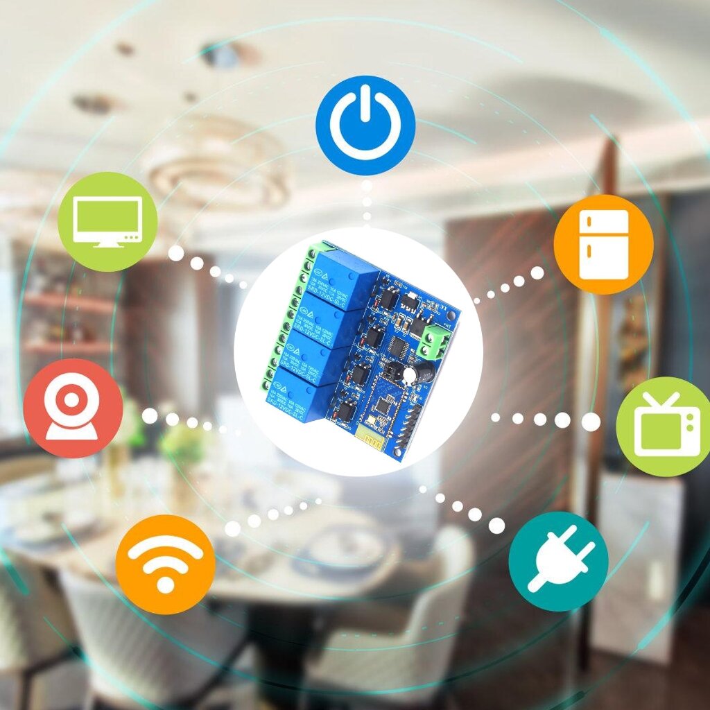 Модуль реле Bluetooth 12V для IoT — фото 1