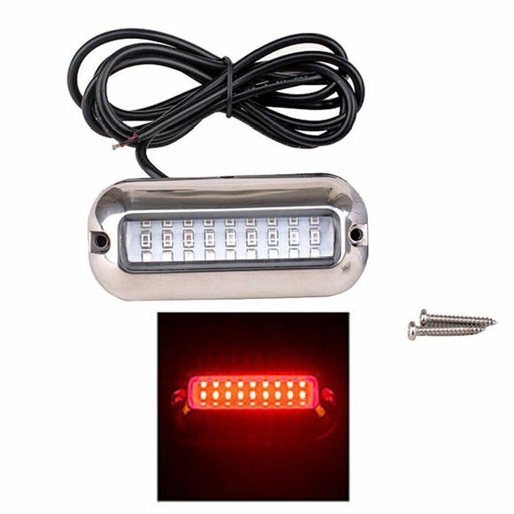 Подводный фонарь 27LED - красный