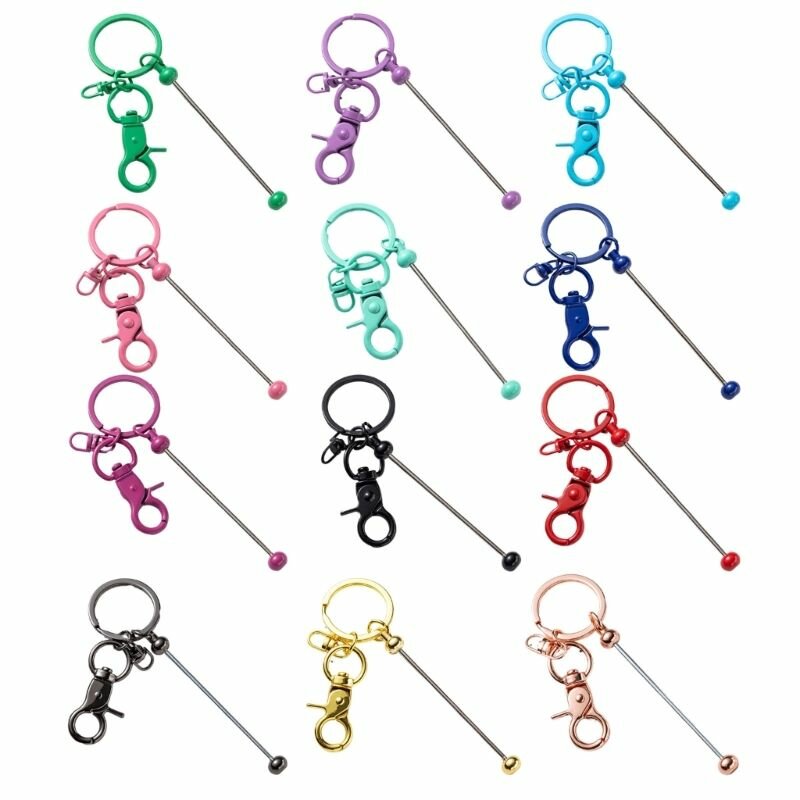 12 цветов, брелок для ключей из бисера своими руками-сплошной цвет