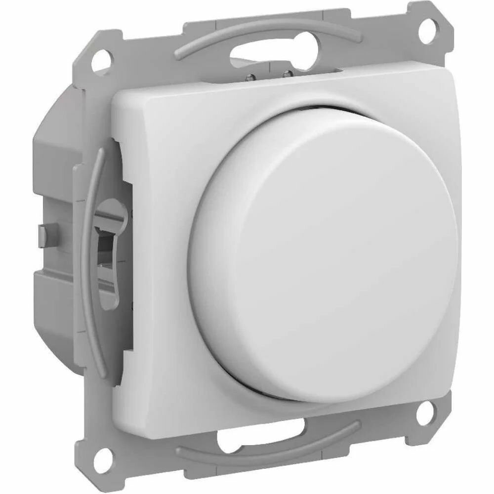 Светорегулятор Systeme Electric GLOSSA (диммер) повор-нажим, LED, RC, 400Вт, механизм, белый GSL000123
