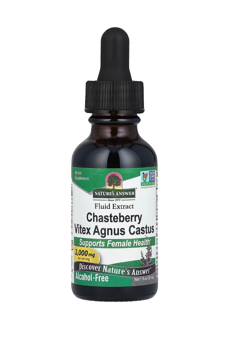 Nature's Answer Витекс священный жидкий экстракт 2000 мг без спирта 30 мл