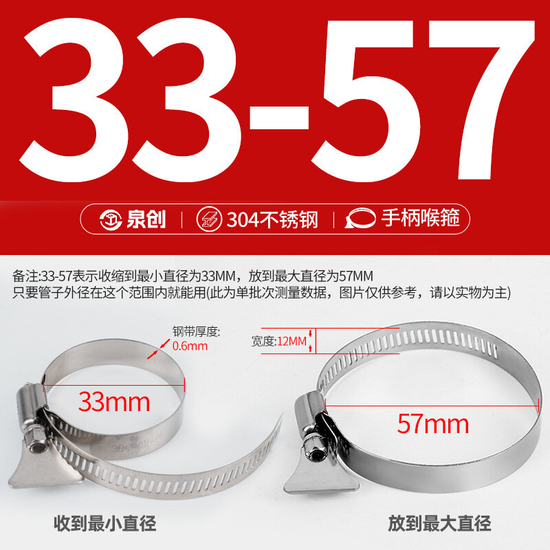 Ручка из нержавеющей стали горловая обруча обруч обруч карточка ручная обручка обручная труба обручная зажим для