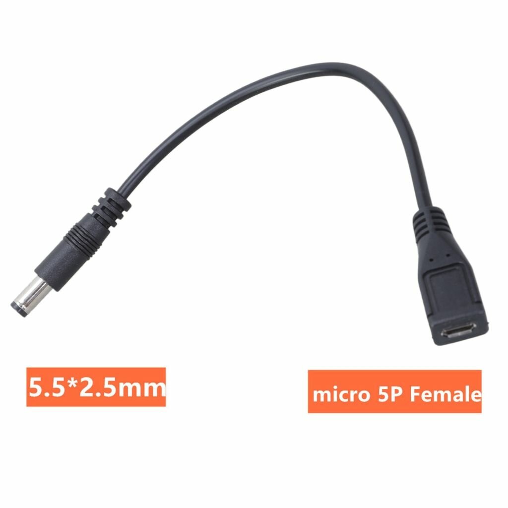 Адаптер Micro USB 2.0 на DC 5.5x2.5мм — фото 1
