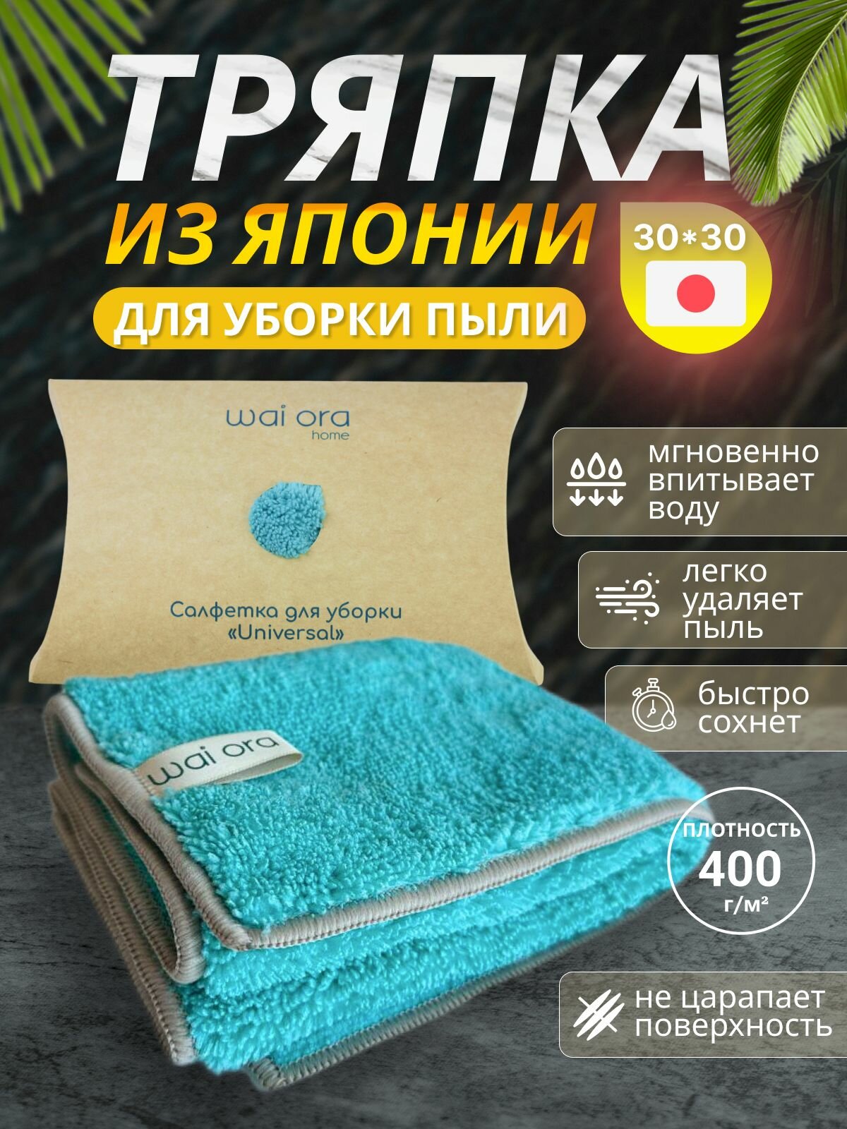 Тряпка для пыли, салфетка для уборки, тряпочка для чистоты, микрофибра антибактериальная